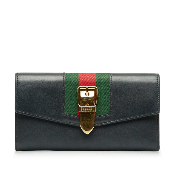 Gucci | Bags | Gucci Sylvie Leather Continental Long Wallet Long ...